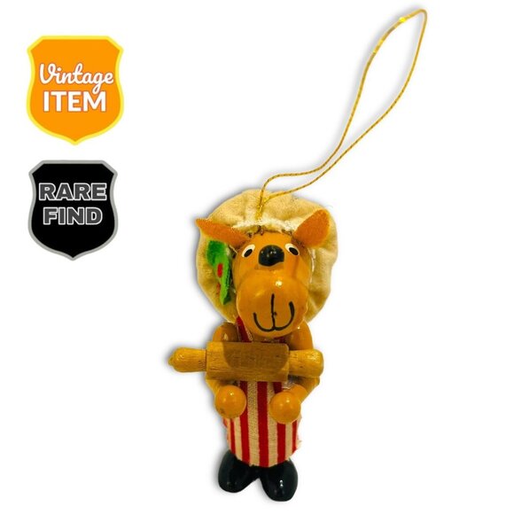 Unbranded | Holiday | Rare Vintage Wooden Reindeer Chef Baker Christmas ...